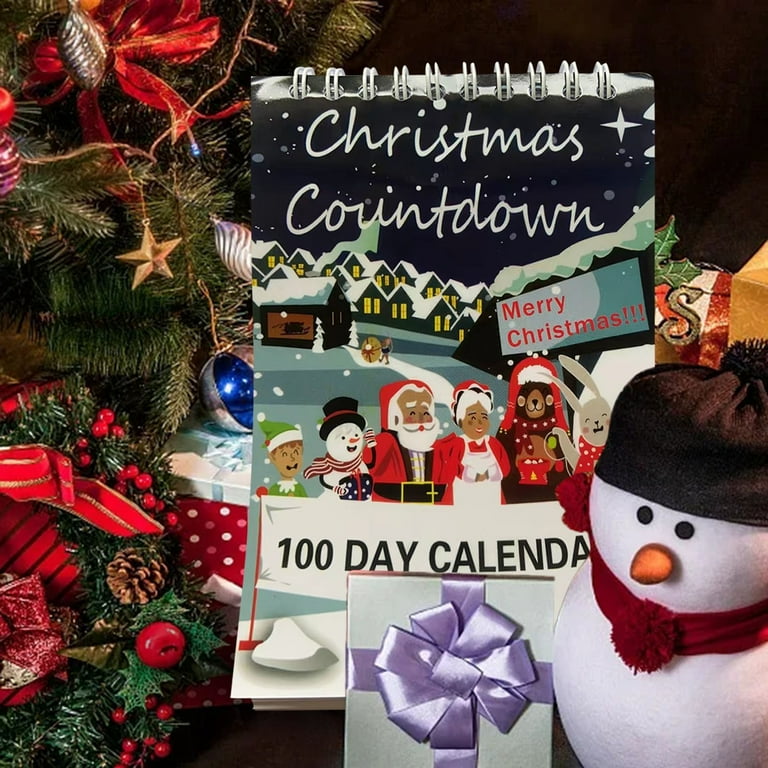 Christmas Countdown Calendar 2022 100-Day Christmas Countdown Advent ...