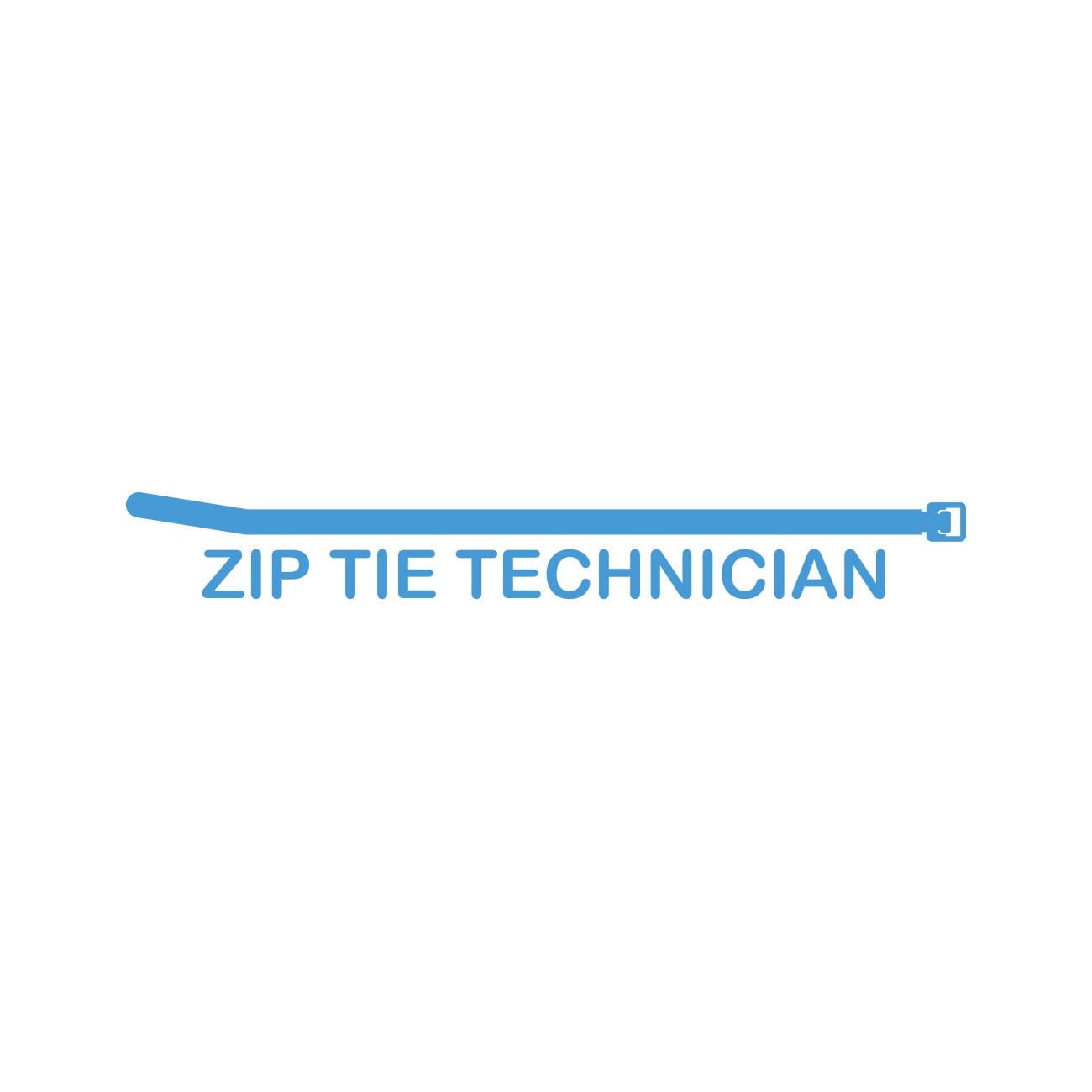 Zip Tie Technician Sticker Decal Die Cut - Self Adhesive Vinyl ...