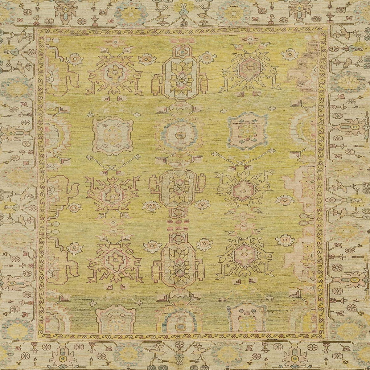Ahgly Company Indoor Square Abstract Metallic Gold Oriental Area Rugs ...