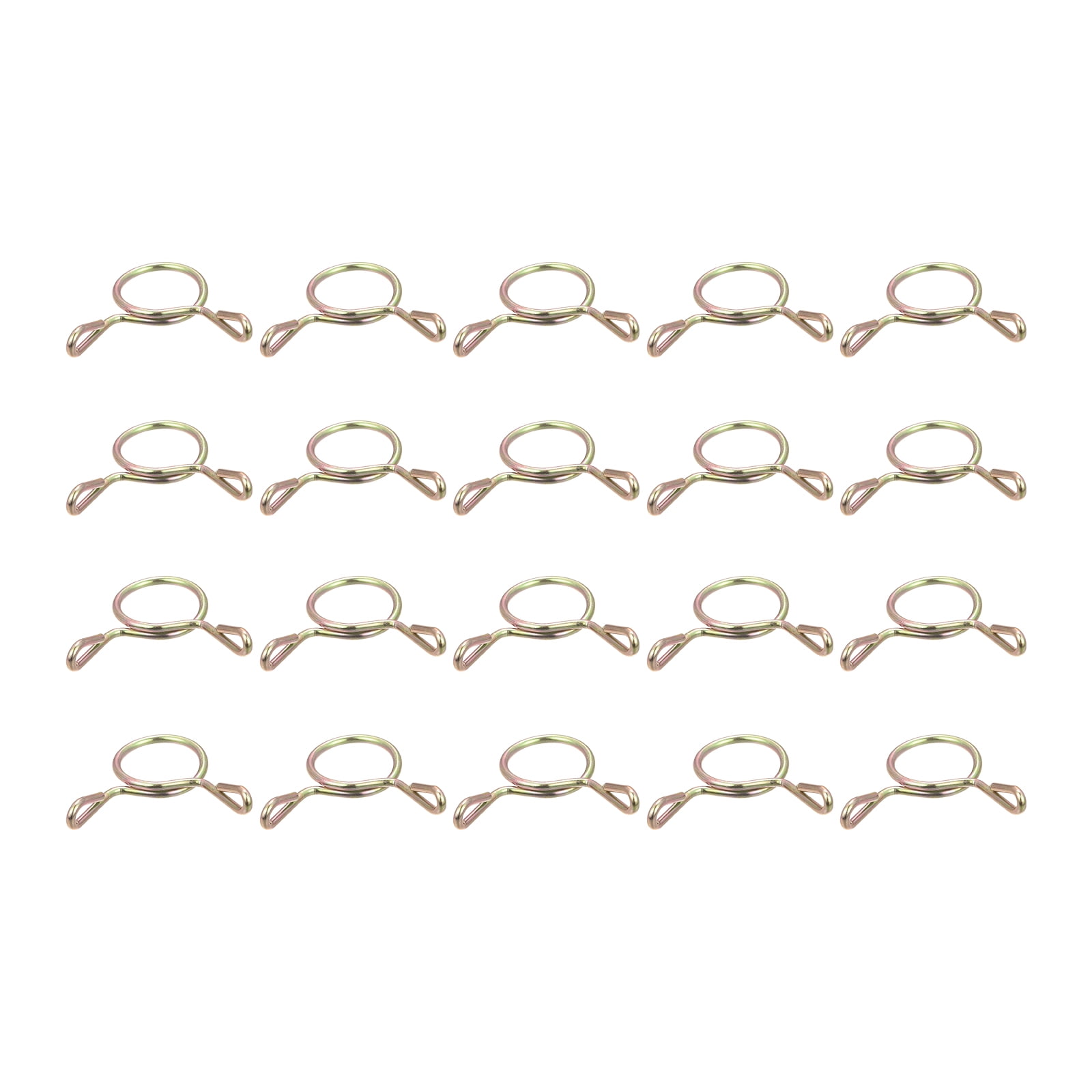 Fuel Line Hose Clips, 100 Pack 10mm 65Mn Steel Single Wire Tubing ...