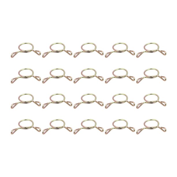 Fuel Line Hose Clips, 20 Pack 10mm 65Mn Steel Single Wire Tubing Spring ...