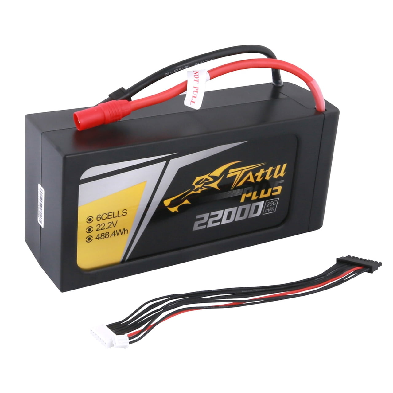 Bateria inteligente Tattu Plus 22000mAh 22.2V 25C 6S1P Lipo com
