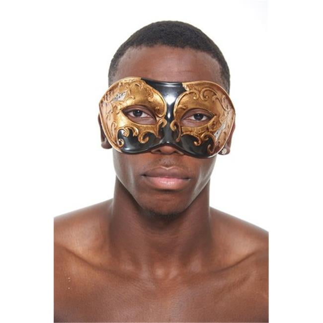Black & Gold Venetian Musical Masquerade Mask - Walmart.com