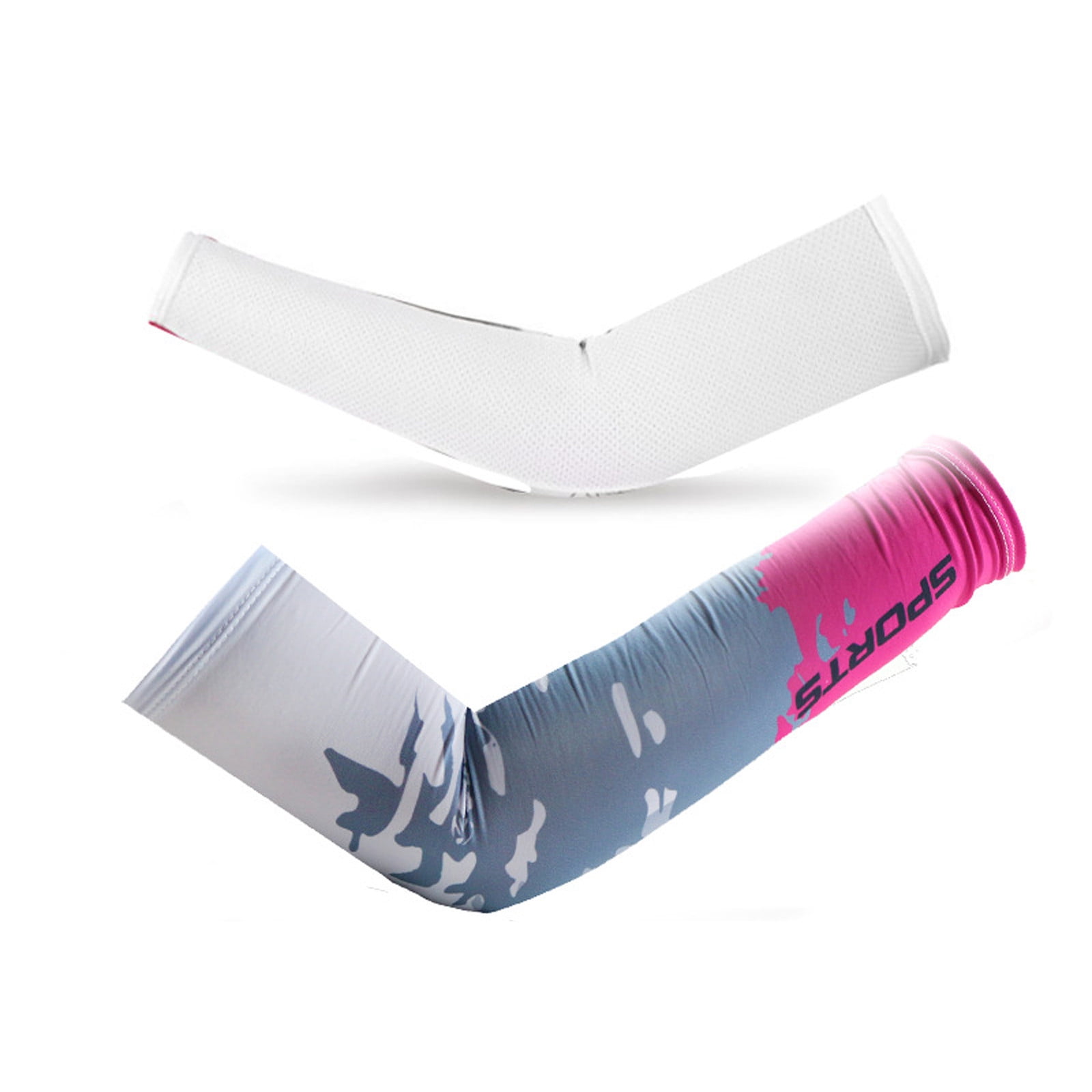 Lilgiuy Sun Protection UV Arm Sleeves for Men Women Summer Cool Anti ...