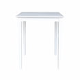 Solid Wood 30 inch Square Dining Table in White - Walmart.com