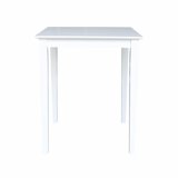 Solid Wood 30 inch Square Dining Table in White - Walmart.com