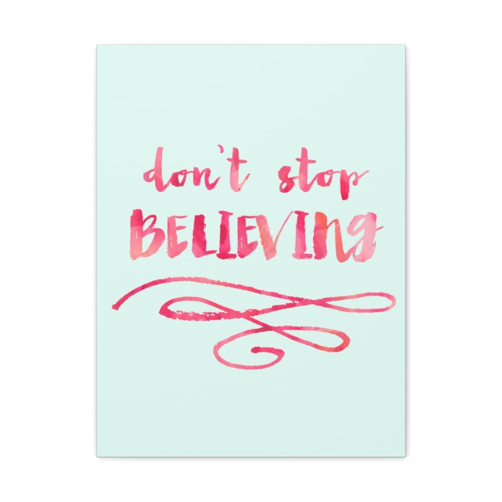 Inspirational Wall Art Don't Stop Believing Motivation Wall Decor for ...