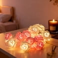 Fasiaou LED Light String Rose Battery Box Indoor Wedding Decoration ...