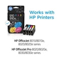 HP 910 CMY/910XL Black Ink Cartridge 4-pack - Walmart.com