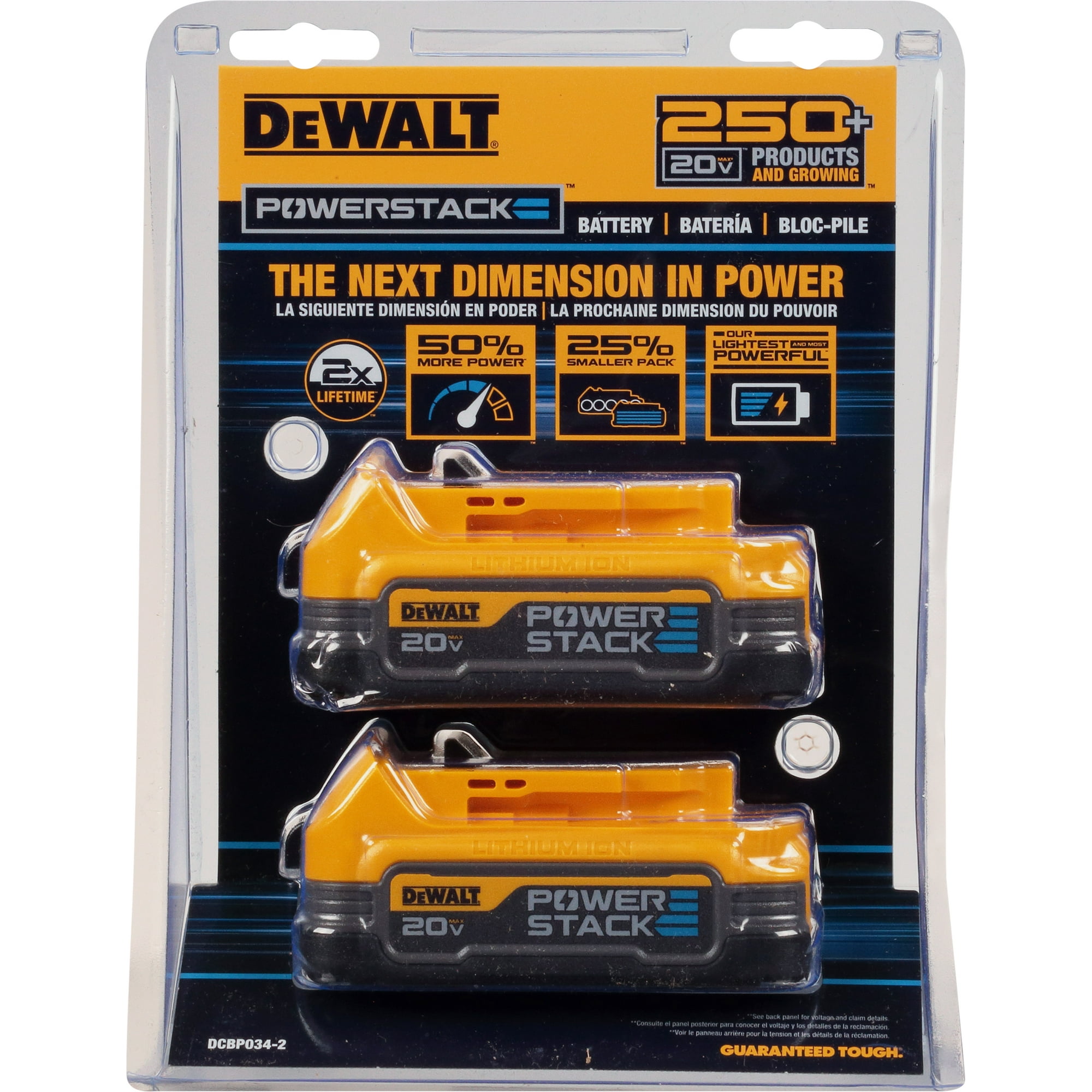 Dewalt Dcbp034-2 20v Max* Xr Powerstack Compact Battery (2 Pack)