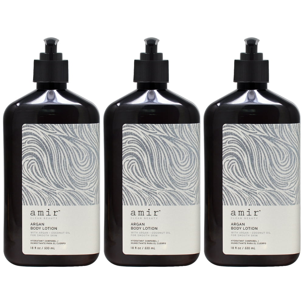 Amir Argan Body Lotion with Argan Coconut Oil 18oz (Pack of 3 ...