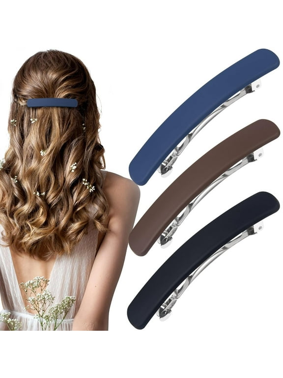 Vsontor Hair Barrettes For Women 12 Colors Thick Medium Hair Barrette ...