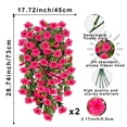 Artificial Geranium Hanging Flowers Rose Red Outdoor Indoor Decoration ...