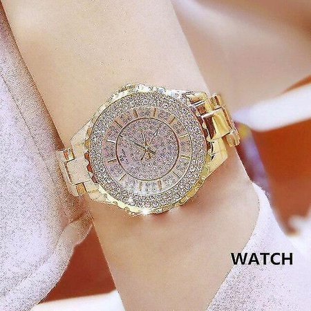 Diamond Quartz Ladies Rose Gold Watch(0280 Gold Watch) | Walmart Canada