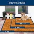 Amber Irregular Triangle Rectangular 35" X 23" Floor Mat Indoor Outdoor ...