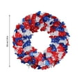 4Th Of July Decorations Patriotic Red, White, and Blue Floral Wreath ...