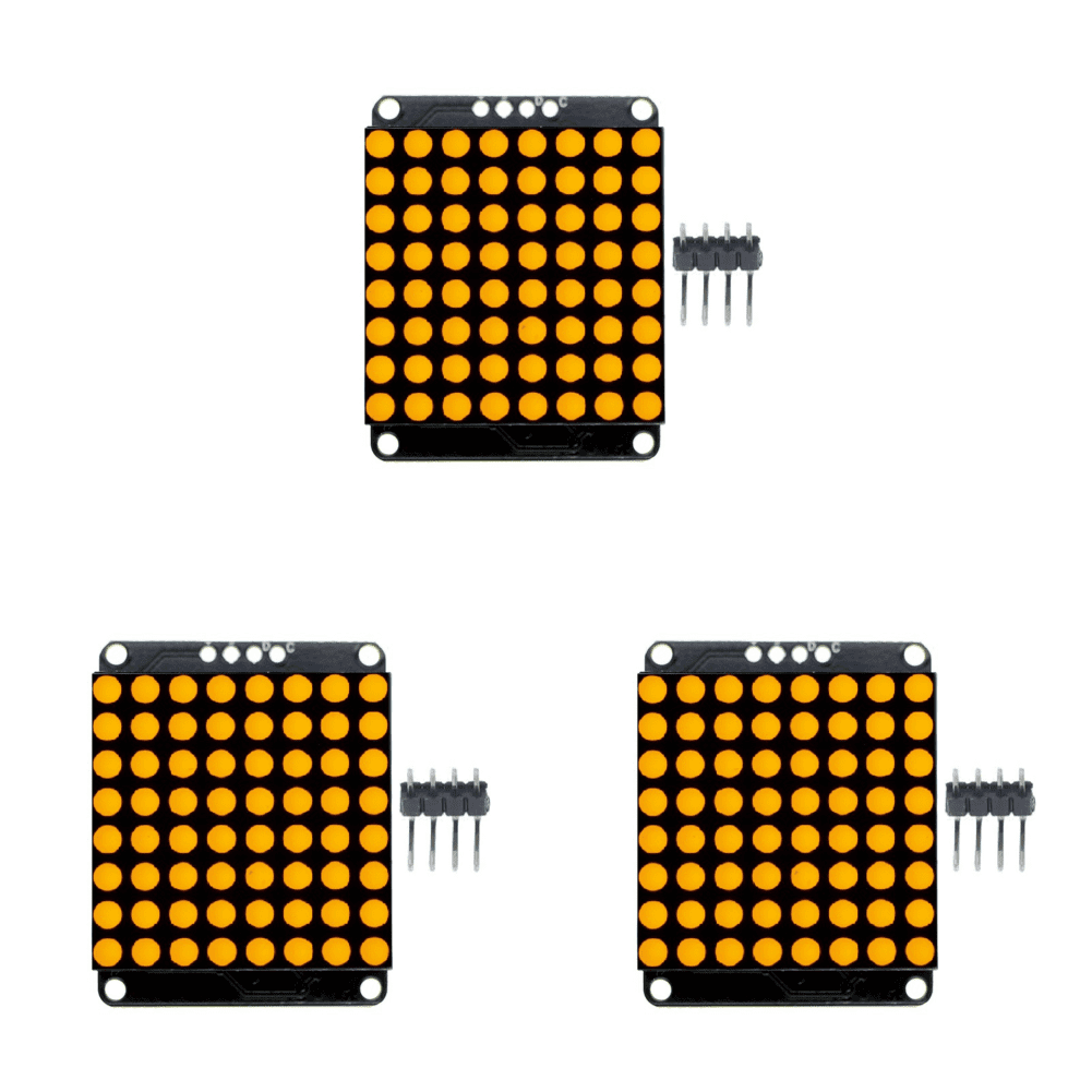 8x8 HT16K33 LED Dot Matrix DIY Kit 5V MCU Módulo Control Pantalla ...