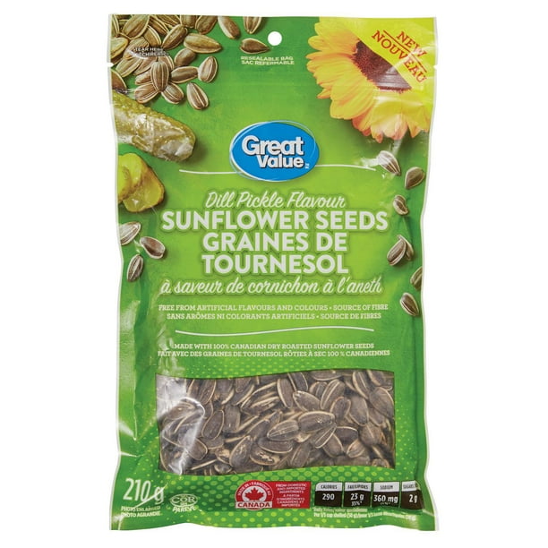 Great Value Dill Pickle Flavour Sunflower Seeds - Walmart.ca