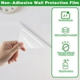 Clear Wall Protector Sheet,16 FT Plastic Wall Stickers,Non Adhesive ...
