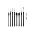 9 Pcs Wolf Hair Fine Liner Brushes Set, Wooden Handle Detail Paint ...