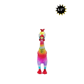 Animolds Tie-Dye Squeeze Me Rubber Chicken Toy | Screaming Rubber ...