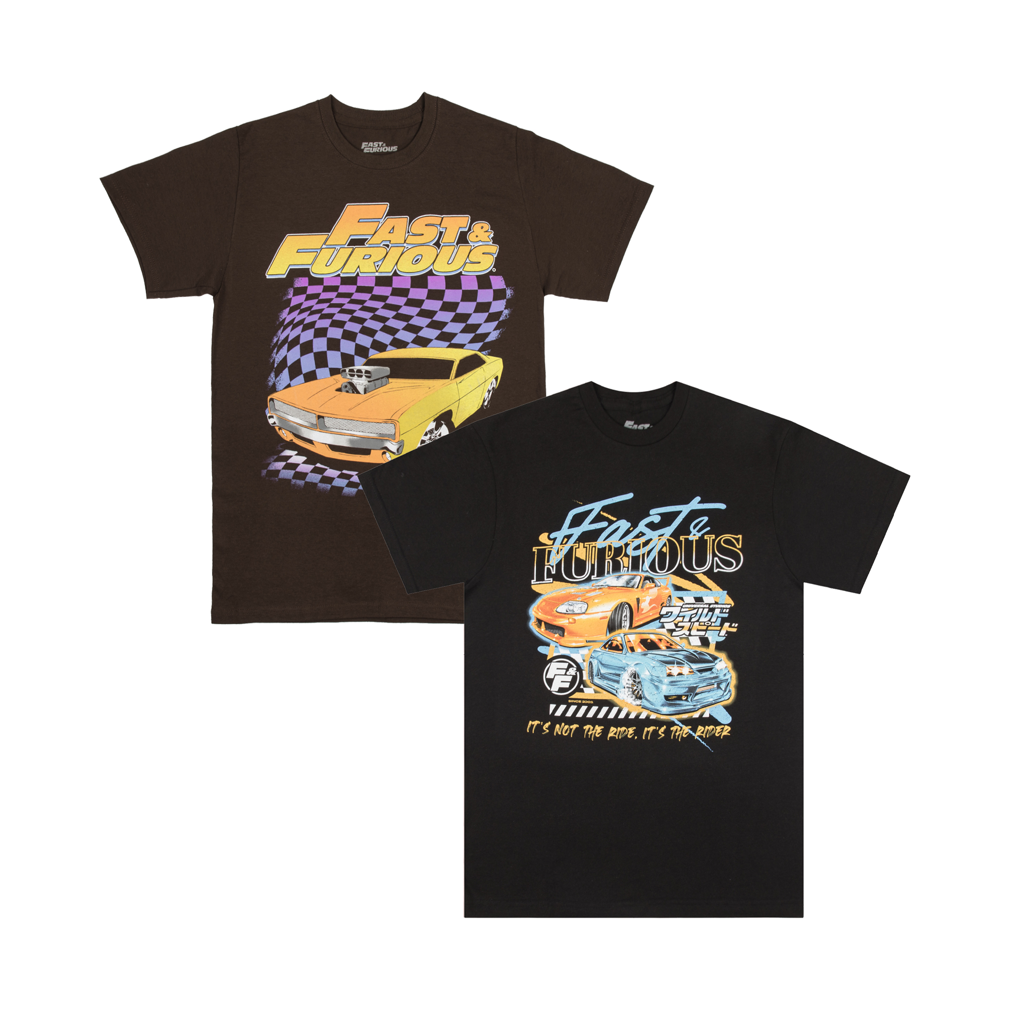 Fast and Furious Men’s and Big Men’s Graphic Tees, 2-Pack, Sizes S-3XL ...