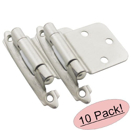 Satin Nickel Reverse Bevel Cabinet Hinges | Cabinets Matttroy