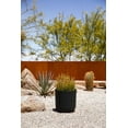 Veradek Mason Series Kona 10" Plastic-Stone Planter - Black - Walmart.com