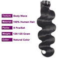 Body Wave Clip In Hair Extensions 10-26" Double Weft Real Human Hair ...