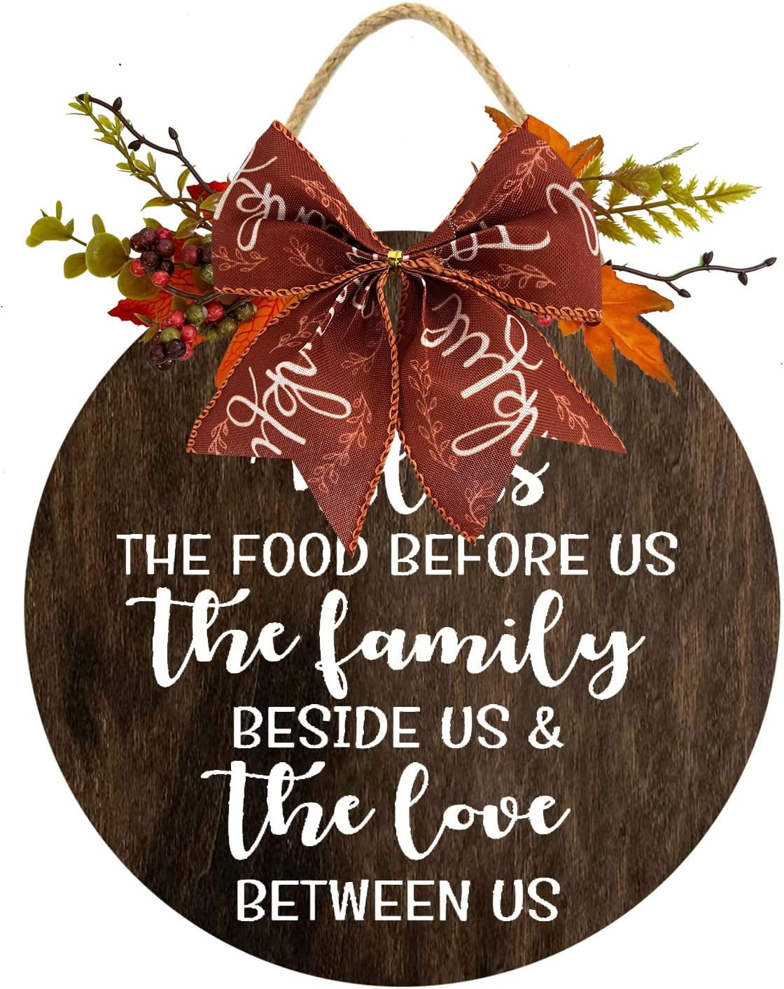 Eveokoki 11" Bless The Food Before Us Sign,Happy Thank*giving Signs for ...