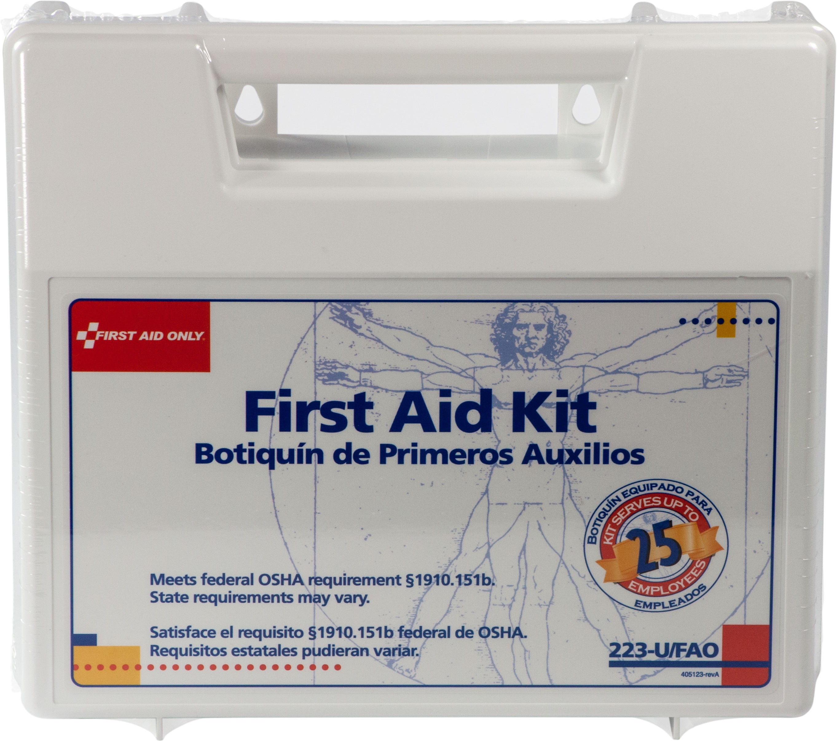 First Aid Only 223-U/FAO First Aid Kit 25 Person 107 Piece - Walmart.com