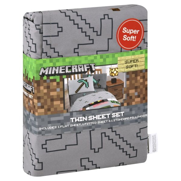 Minecraft Twin Bed Set