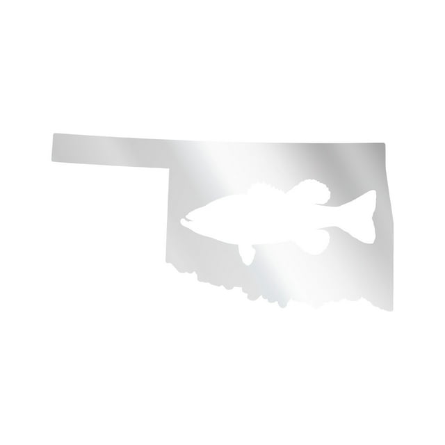 Oklahoma Bass Sticker Decal Die Cut - Self Adhesive Vinyl - Weatherproof - Made in USA - Many ...