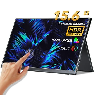 Portable Monitor for Computer, 15 inch IPS 100% sRGB 1080P USB C ...
