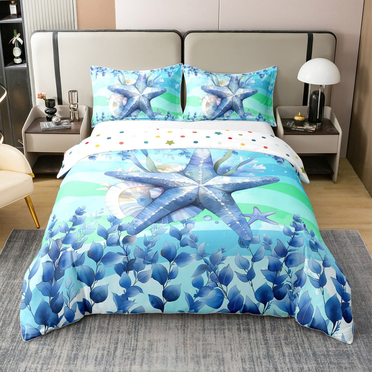 Click here for Erosebridal Child Starfish 100 Cotton Comforter Co... prices