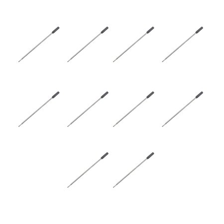 Redempat 10 Pieces Universal Metal Ballpoint Refill Ink Refills Black ...