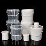 Food Grade Plastic Bucket Portable PP Bucket with Lid Round Thickened ...