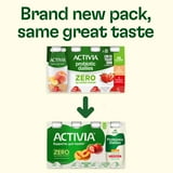 Activia ZERO 0g Added Sugar Peach and Strawberry Probiotic Dailies Low ...