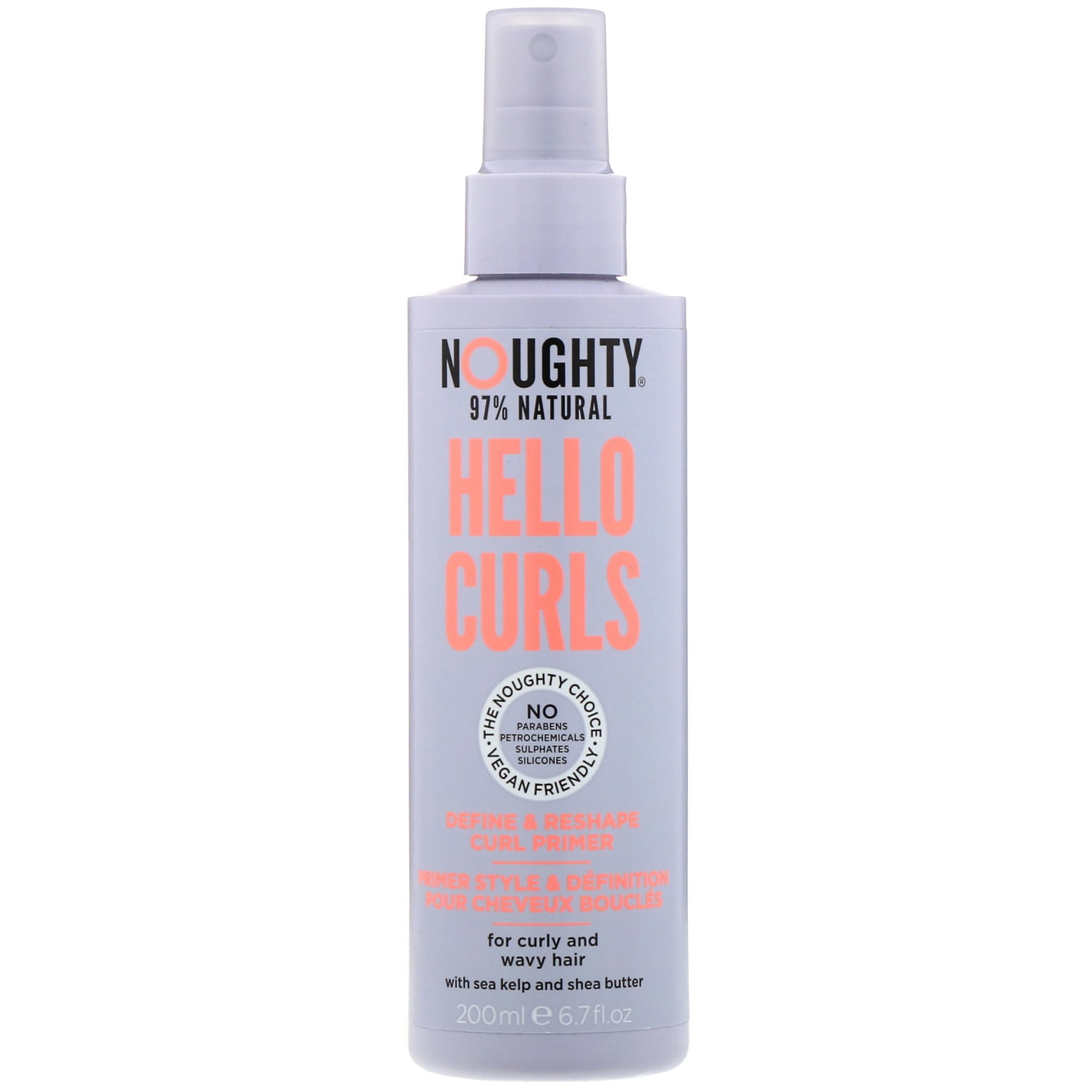 Hello Curls, Define & Reshape Curl Primer, 6.7 fl oz (200 ml), Noughty ...