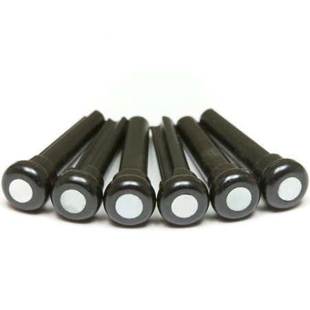 Graph Tech PP-2044-00 Tusq Presentation Bridge Pins - Black, Mother of ...