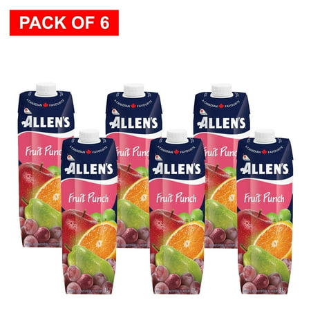 Allen's Fruit Punch Cocktail, 1L (Pack of 6) - Walmart.ca