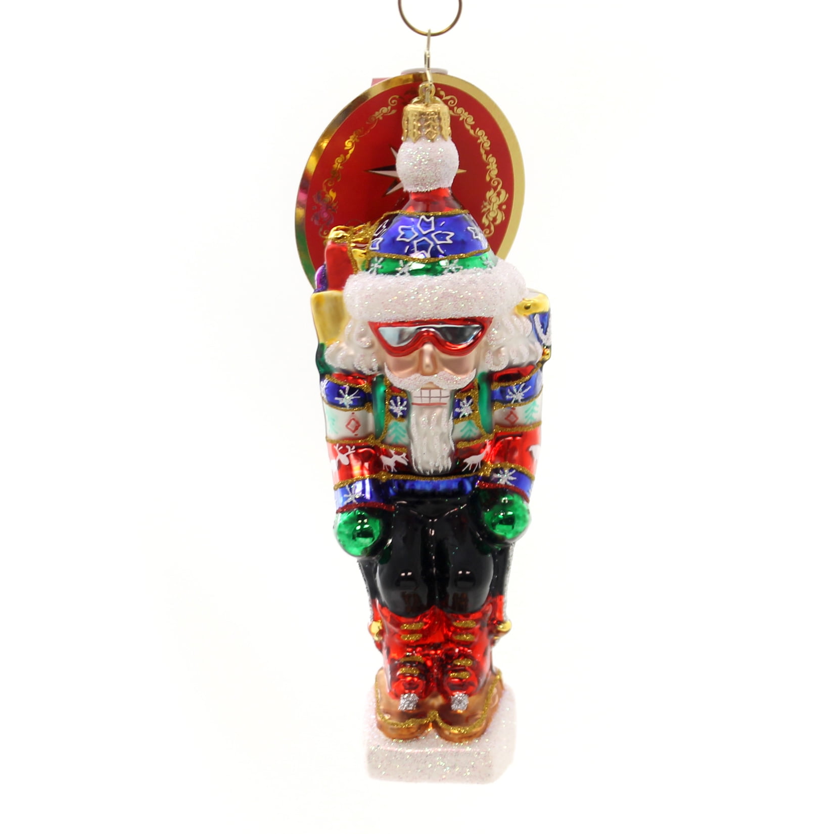 Christopher Radko ON THE SLOPES Glass Ornament Nutcracker Ski 1018329 ...