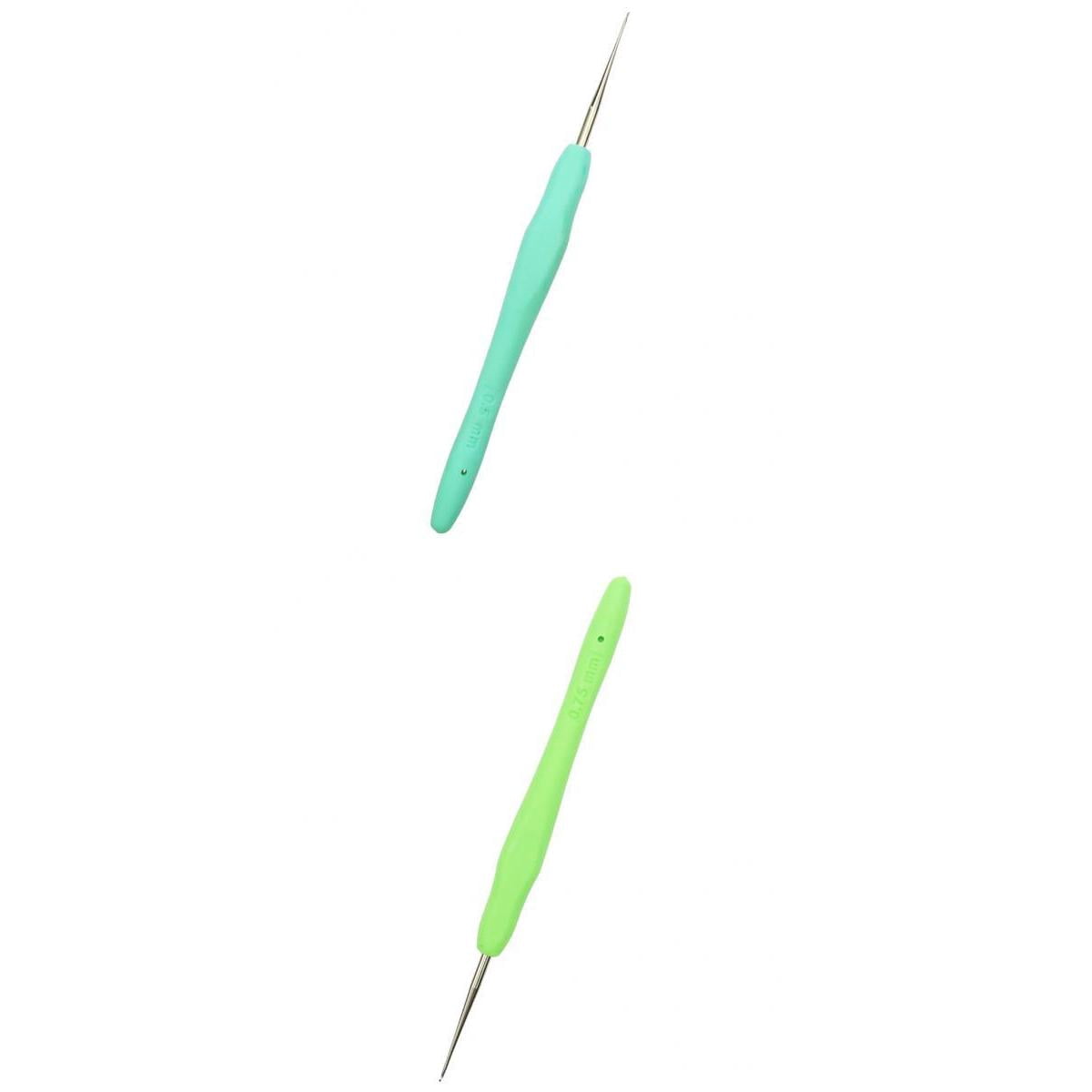 2pcs Grip Handle Crochet Hooks Que Hace Punto Herramientas Del Caso ...