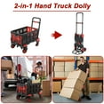 LAZY BUDDY 2 in 1 Folding Hand Truck Dolly Cart with Basket, 330lbs ...