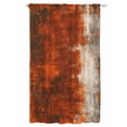 Abstract Collage Theme Sheer Curtains 84 Inch Long 1 Panel Retro Red ...
