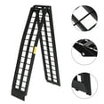 Ktaxon 2pc 9ft Aluminum ATV/UTV Four Wheeler Arched Ramps, Folding ...