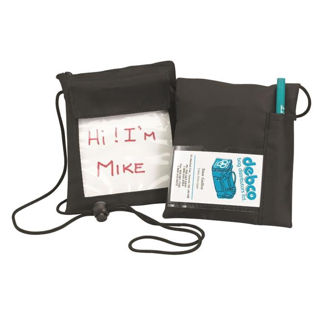 Debco N1779 Top zipper closure Identification Holder Black - 12 Pack ...