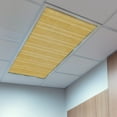 4 Pack Mustard Gold Striped Fluorescent Light Covers for Ceiling Lights ...