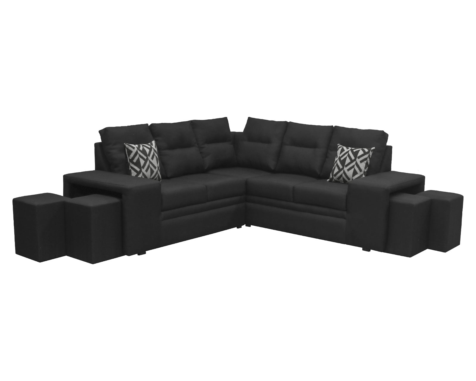 SALA MULTIFLEX NEGRO 230 X 230 CM Amosa gdl | Walmart en línea