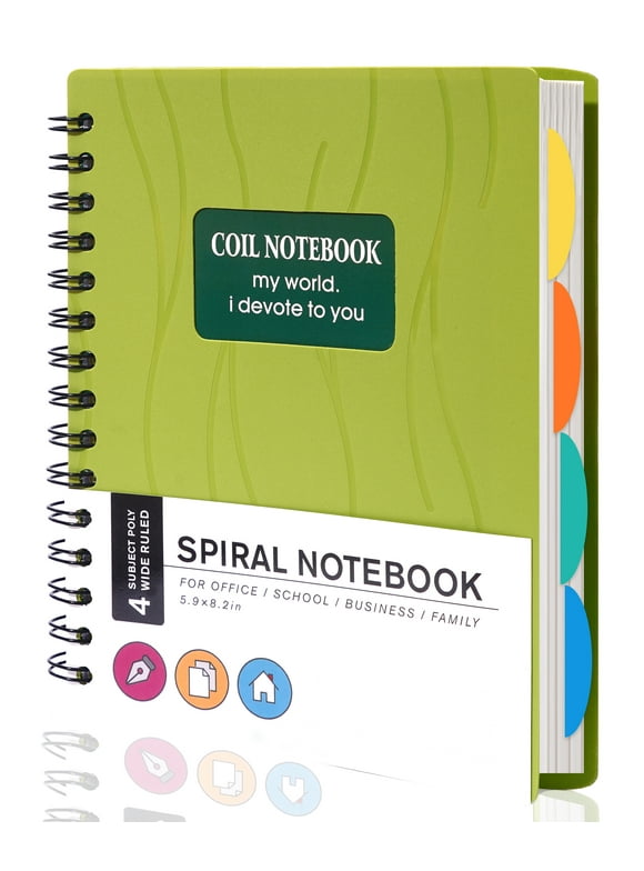 5-Subject Spiral Notebooks in Spiral Notebooks - Walmart.com